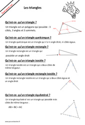 Toutes sortes de triangle