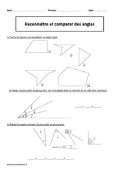 Angles : 5eme Primaire - Exercice évaluation révision leçon - Pass ...