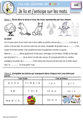 Exercice Gammes/ateliers de lecture : 2eme Primaire - Pass Education