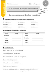 la lettre finale muette cm1