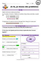 Problèmes : 2eme Primaire - Exercice évaluation révision leçon - Pass ...