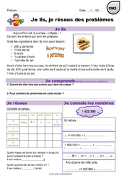 Exercice Problèmes : 5eme Primaire - Pass Education